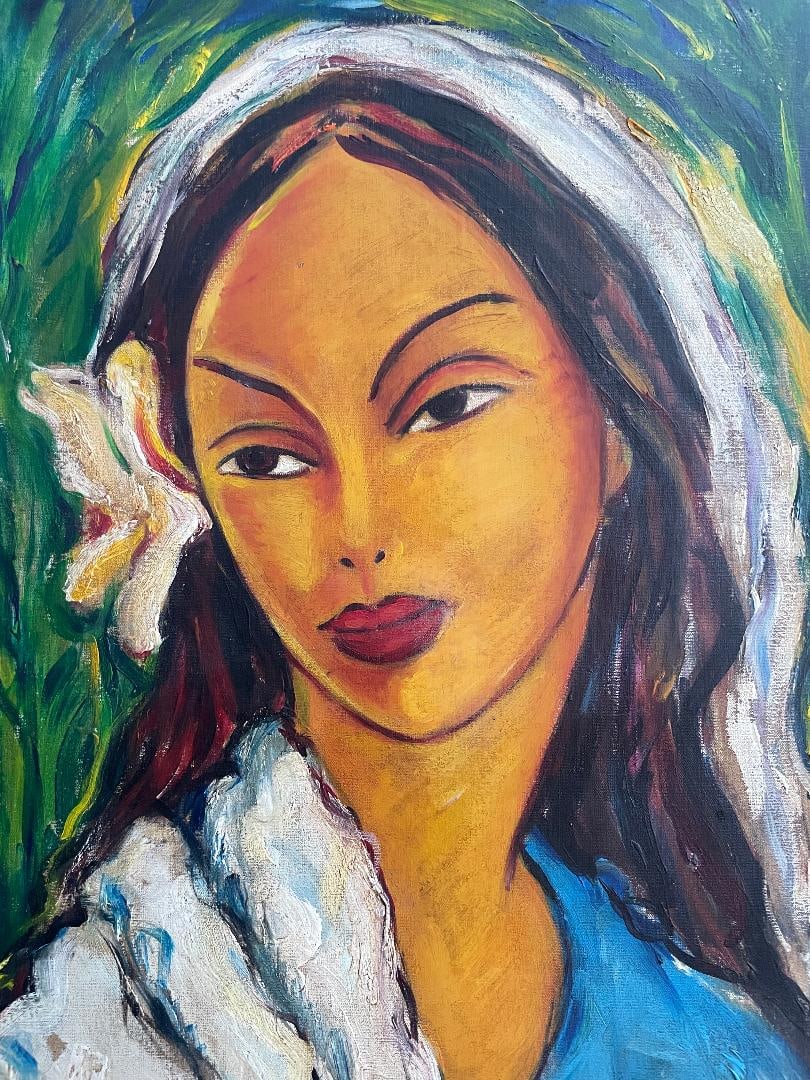 Victor Manuel Oil On Canvas Art: 24" X 20" Auction