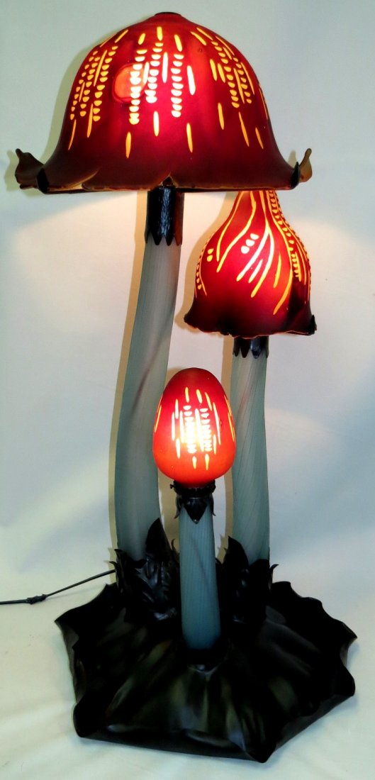 Galle Lamp Reproduction of " Les Coprins"