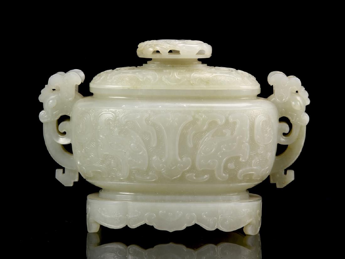 Chinese White Jade Jar
