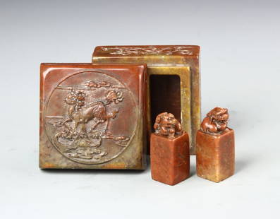 Chinese Shoushan Seal (3pcs)
