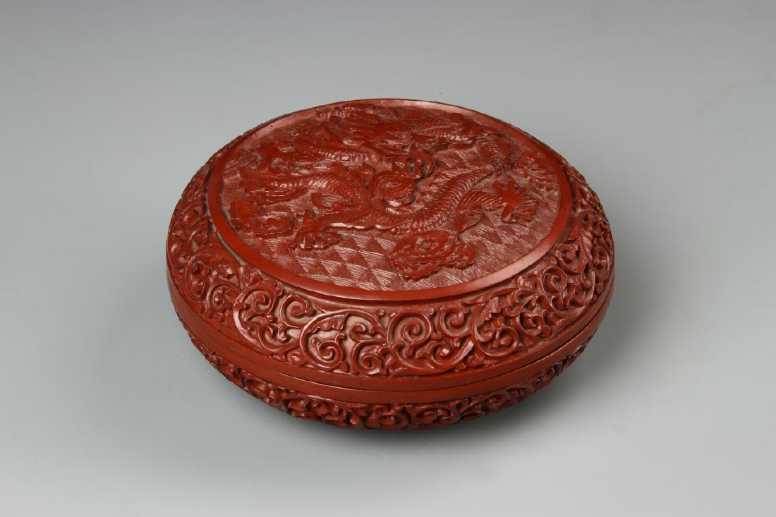 Chinese Cinnabar Ink Box