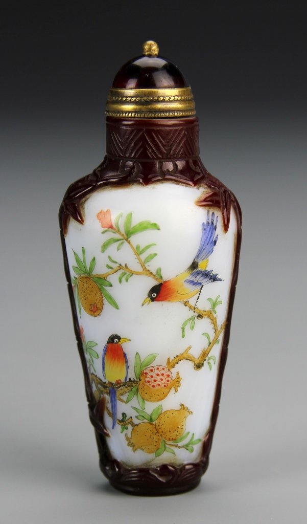 Chinese Peking Glass Snuff Bottle