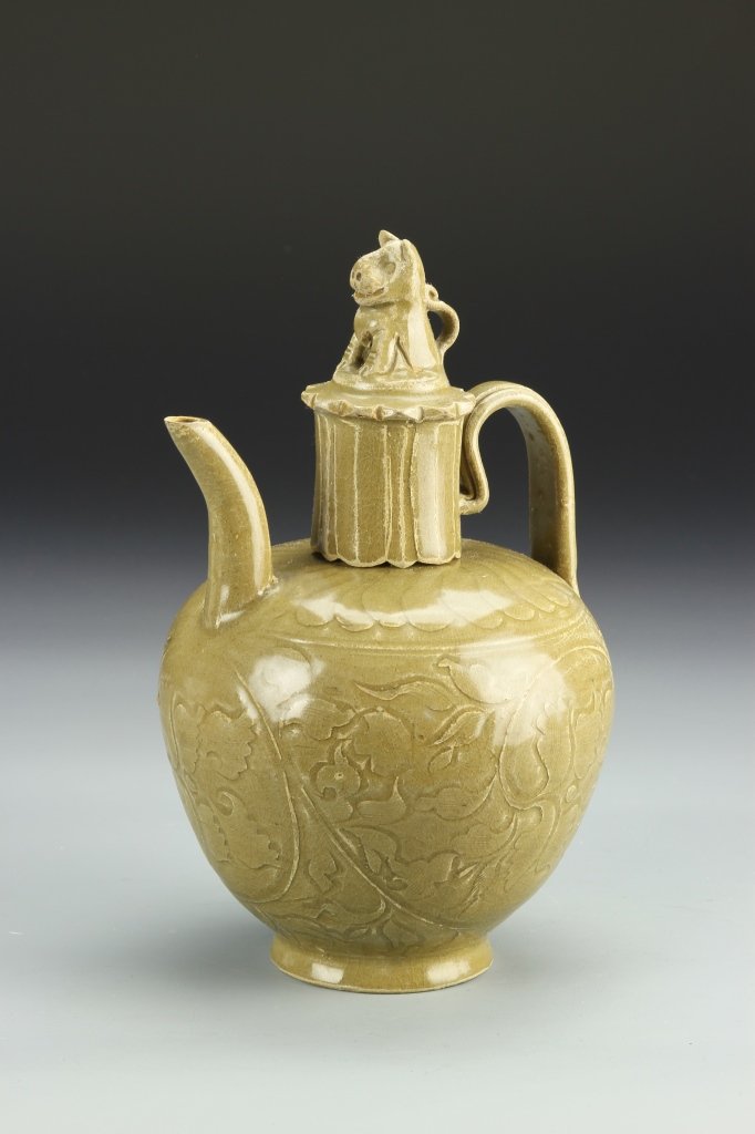 Chinese Antique Yue Ware Teapot