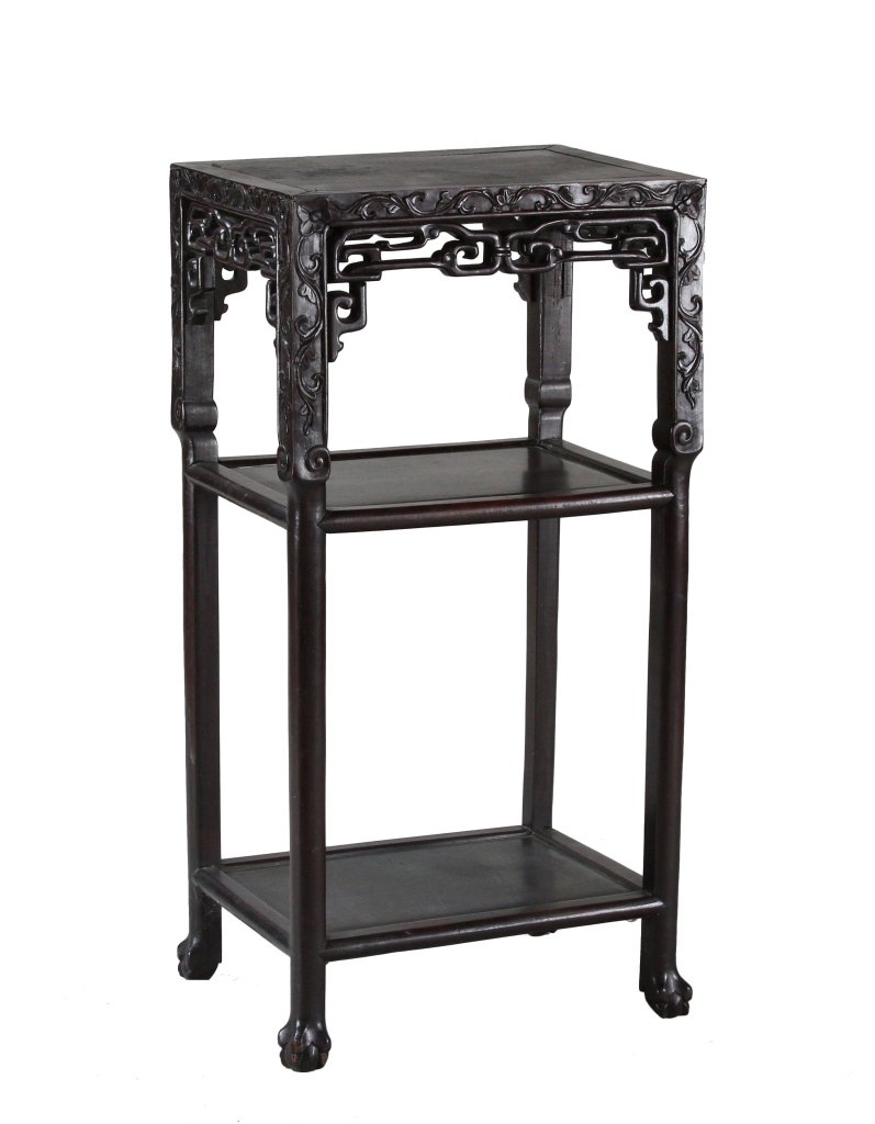 Chinese Rosewood Tea Stand - Mar 29, 2015 | Altair Auctions in MA