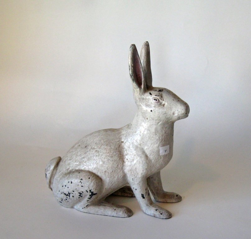 Antique white rabbit cast iron doorstop, 12 inches - Nov 14, 2013 ...