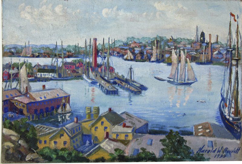 Harold W. Burdett oil on canvas view of Gloucester - Jun 30, 2015 ...