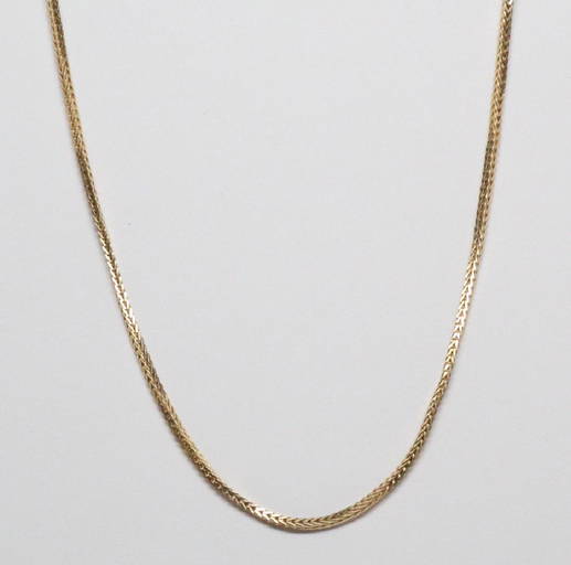 Balestra 18k Yellow Gold 20" Square Franco Chain