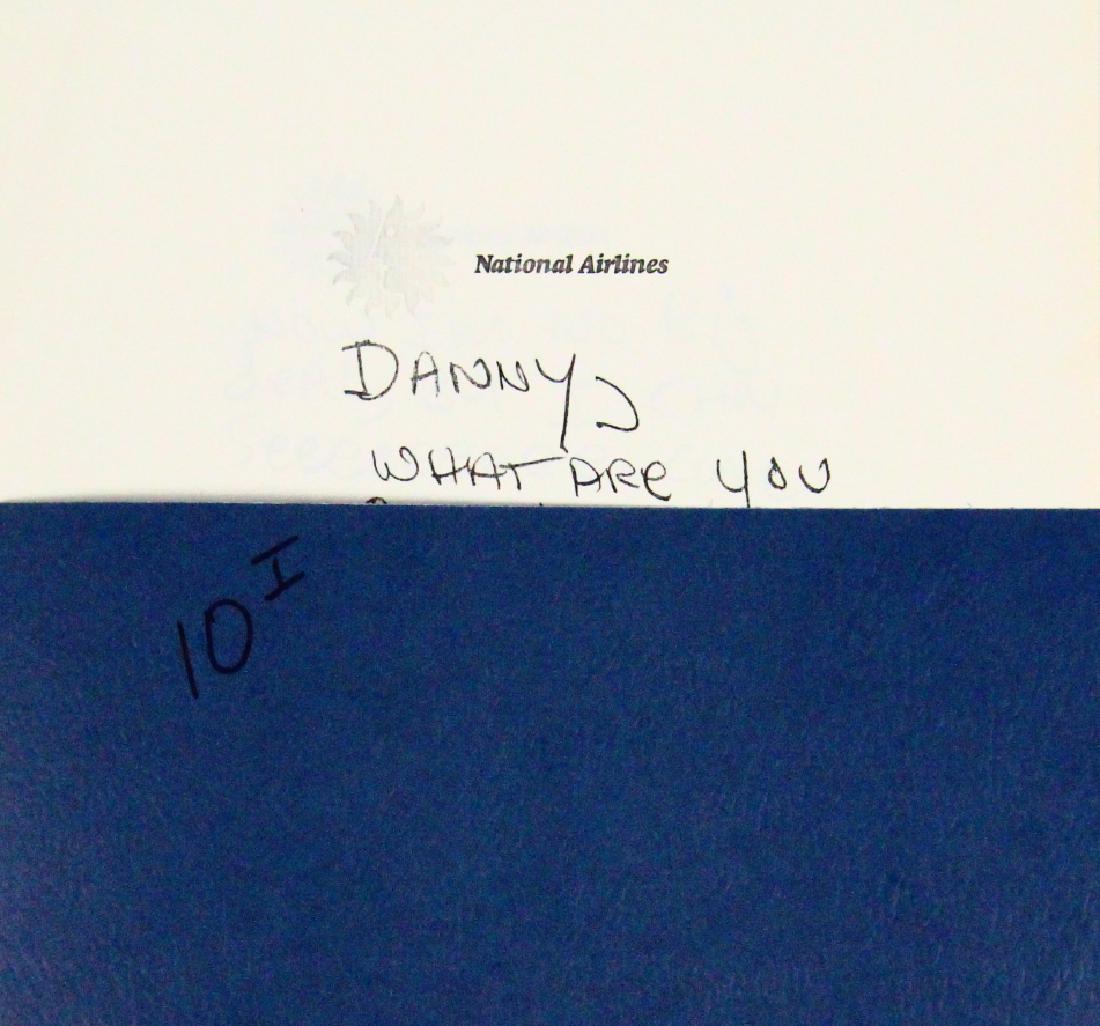 Brian Wilson Copy of Letter To: Danny Hutton