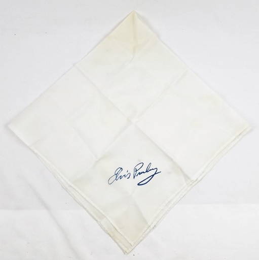 Elvis Presley Autographed Silk Scarf (dna Tested)