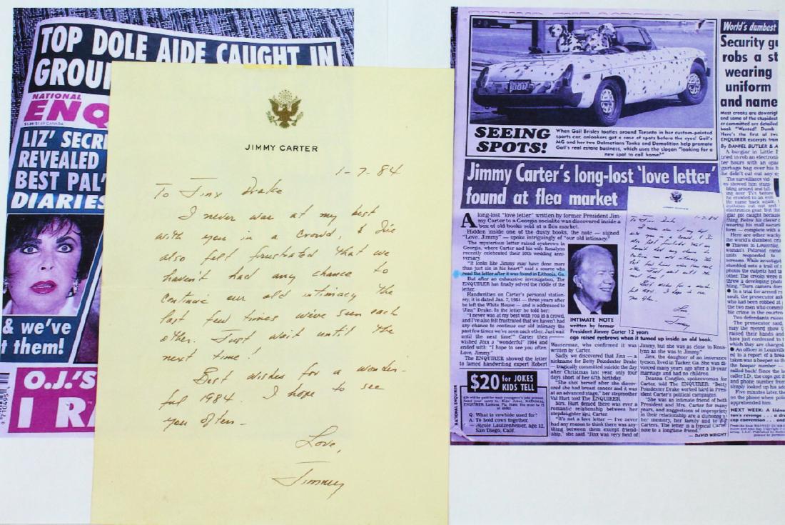Jimmy Carter Handwritten "Long Lost Love Letter"