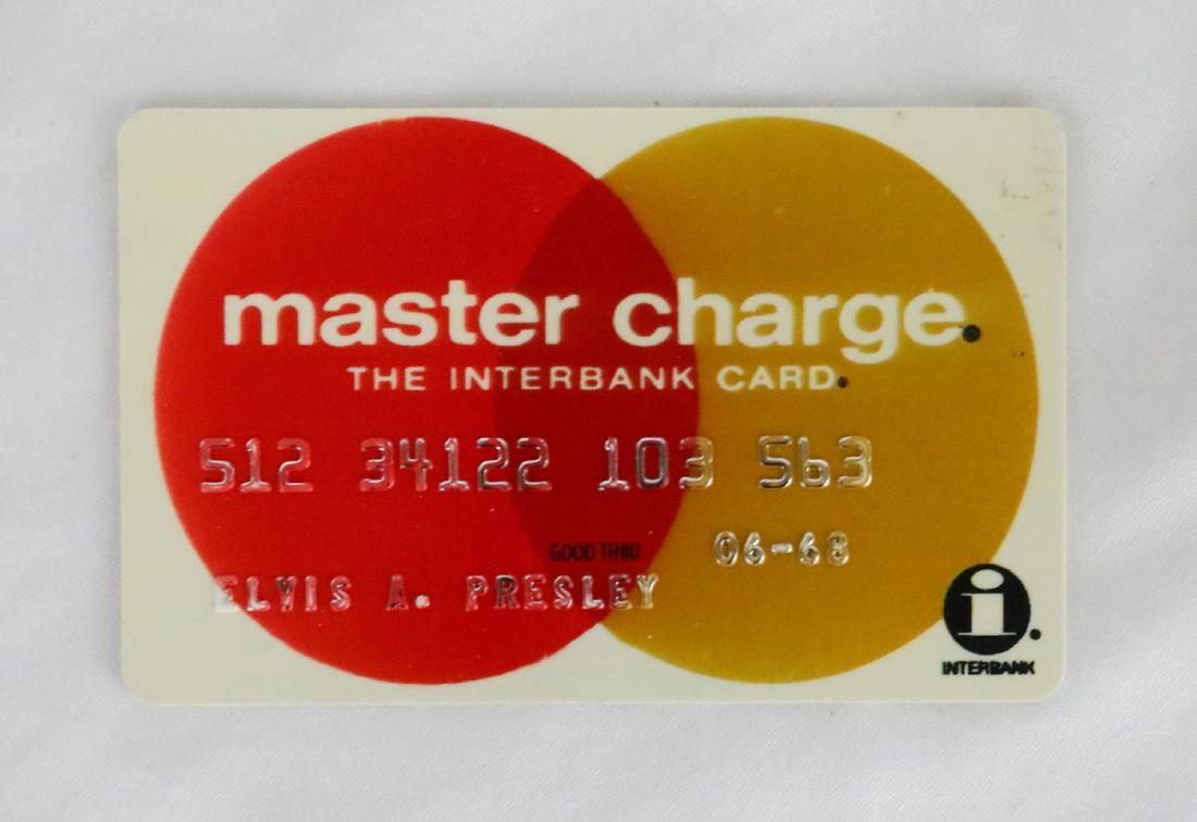 Elvis Presley's Personal Master Charge Credit Card