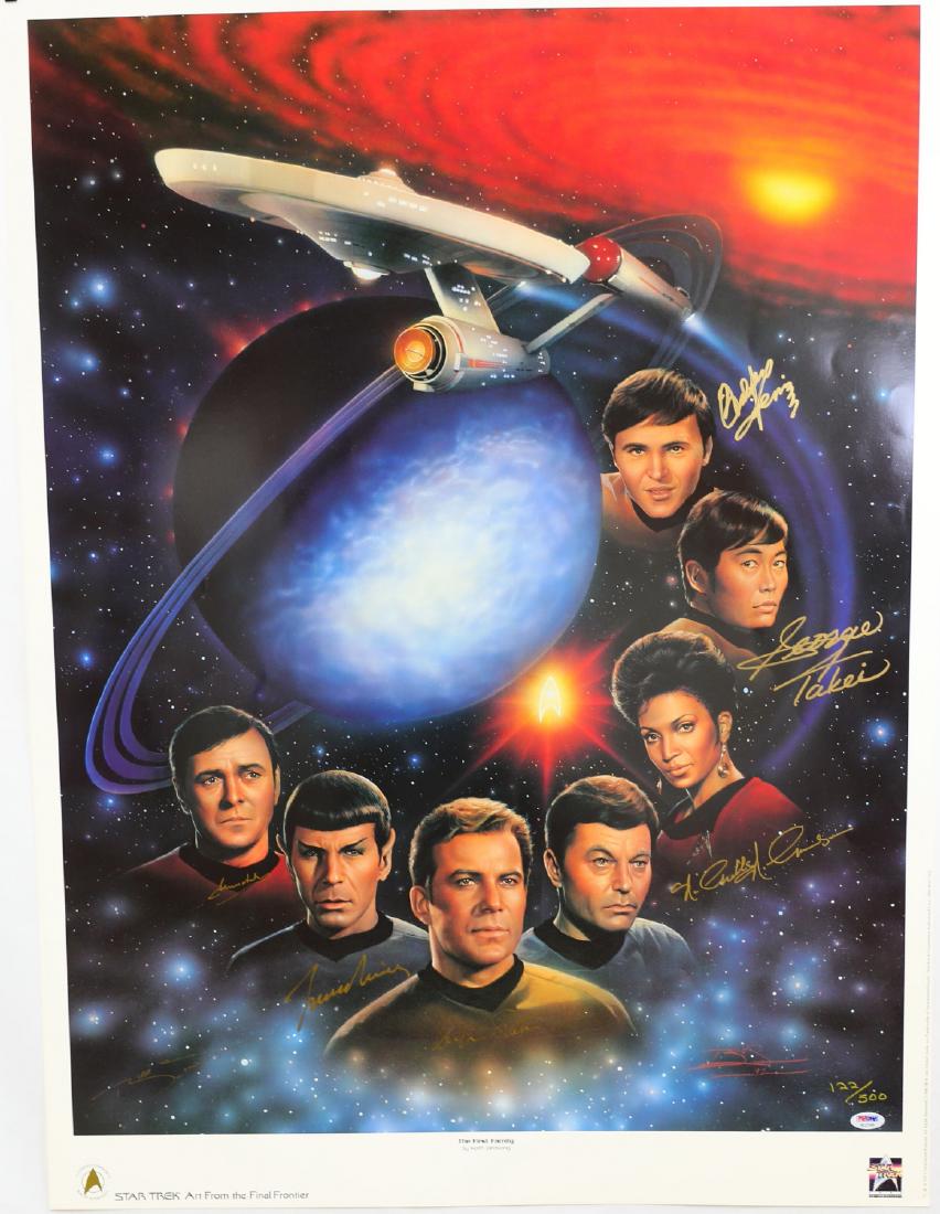 Star Trek "The First Family" Cast Signed Lithograph