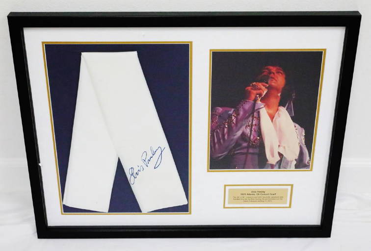 Elvis Presley's White Silk Concert Scarf From May 1,