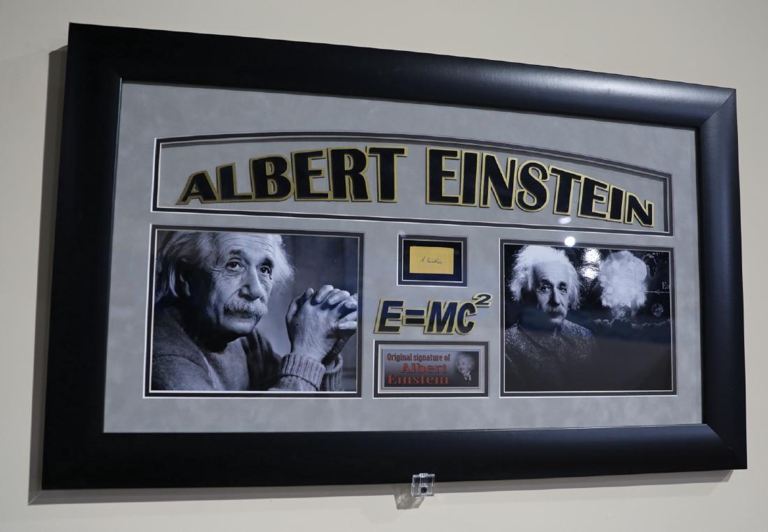 Albert Einstein Cut Signature in Exhibit Quality