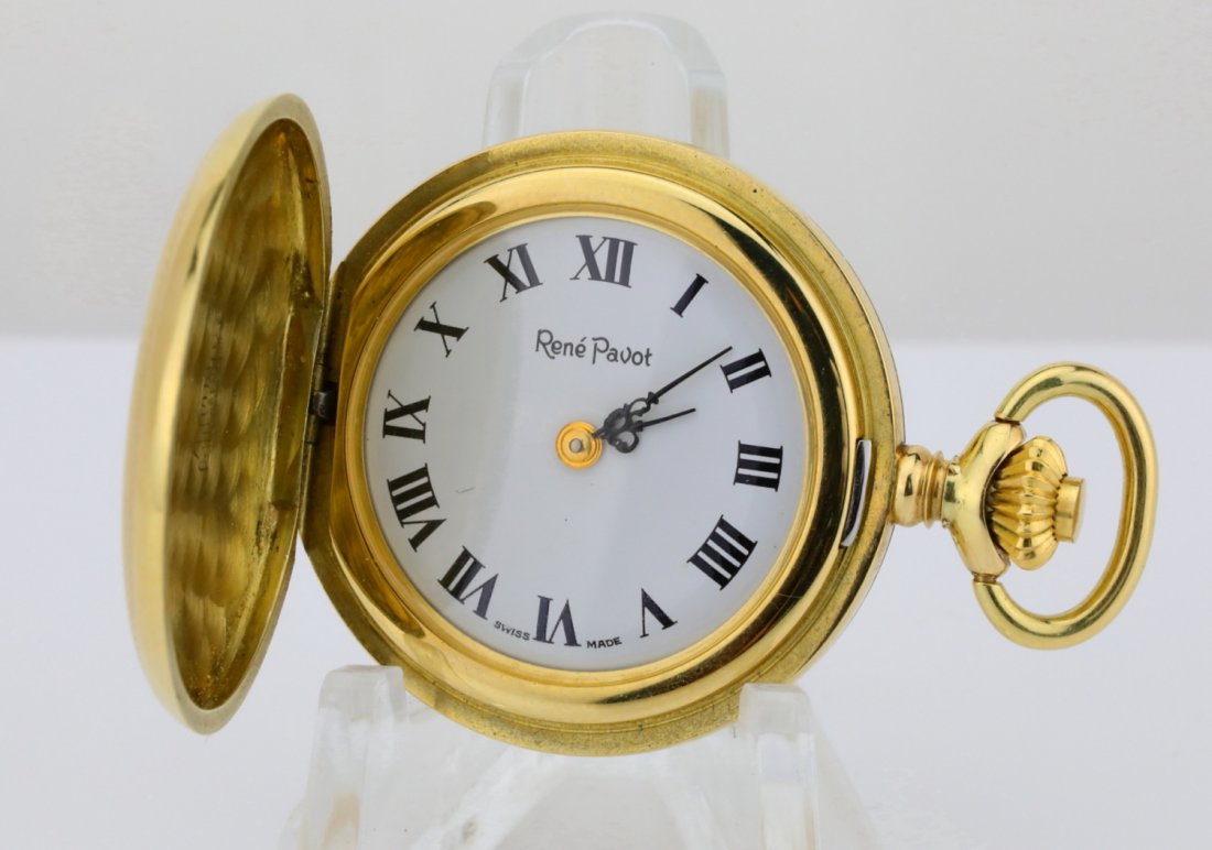Rene Pavot Vintage 14K Necklace/Pocket Watch