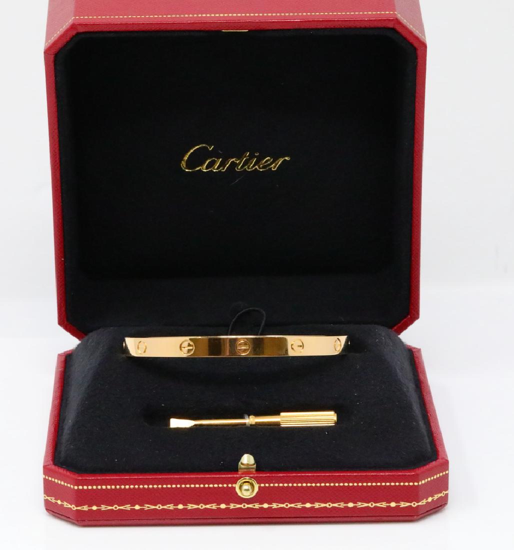 Cartier 18K Love Bangle W/Box & Tool (Near Mint)