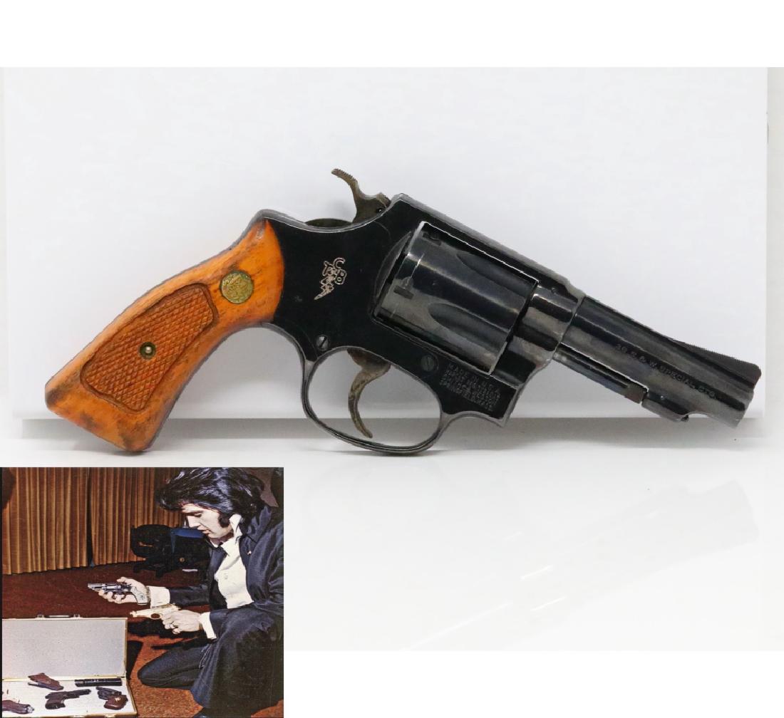 Elvis Presley's TCB Engraved Smith & Wesson Handgun