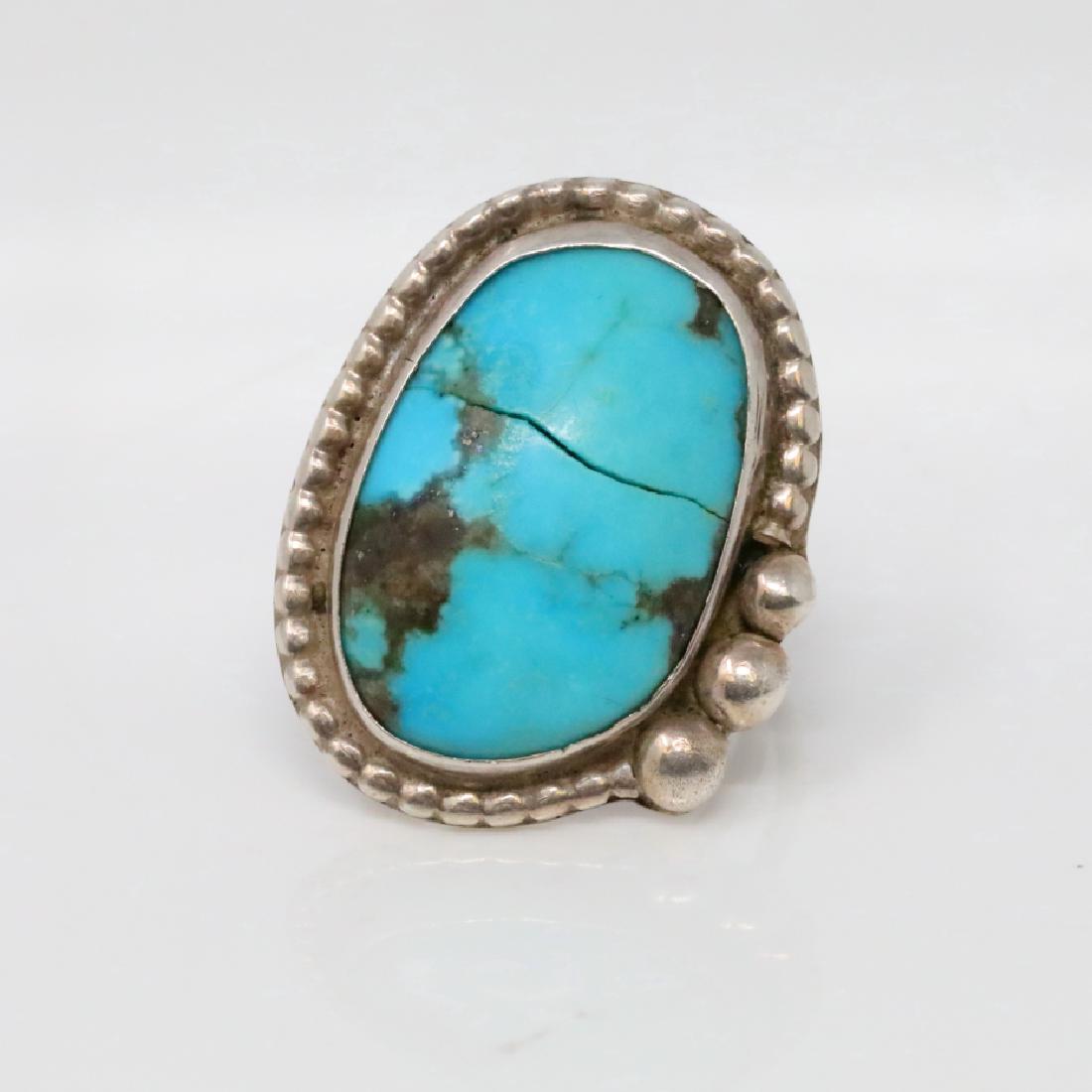 Elvis Presley's Turquoise & Silver Ring W/LOA