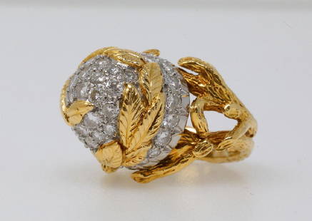 Sterle Paris 1.50ctw Diamond & Platinum/18k Ring