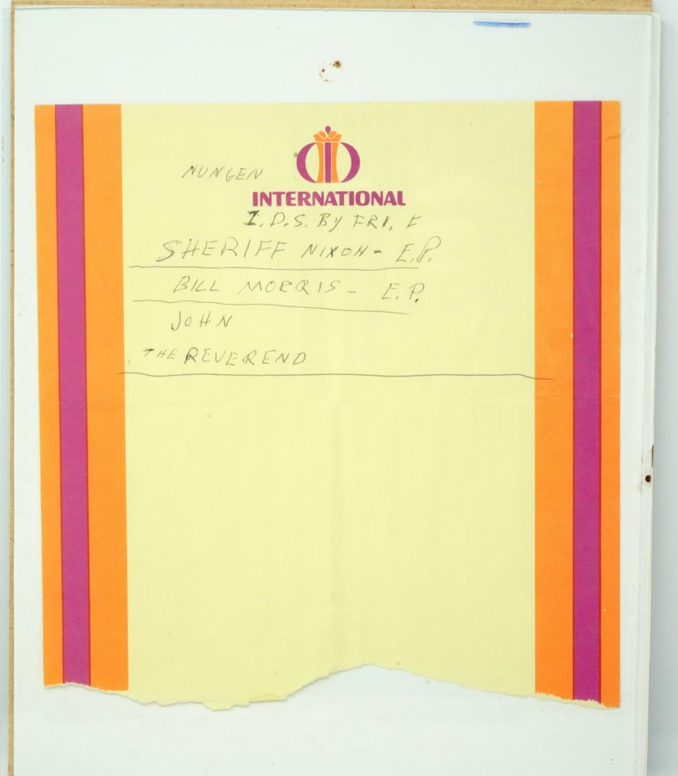 Elvis Presley Handwritten Note To Priscilla