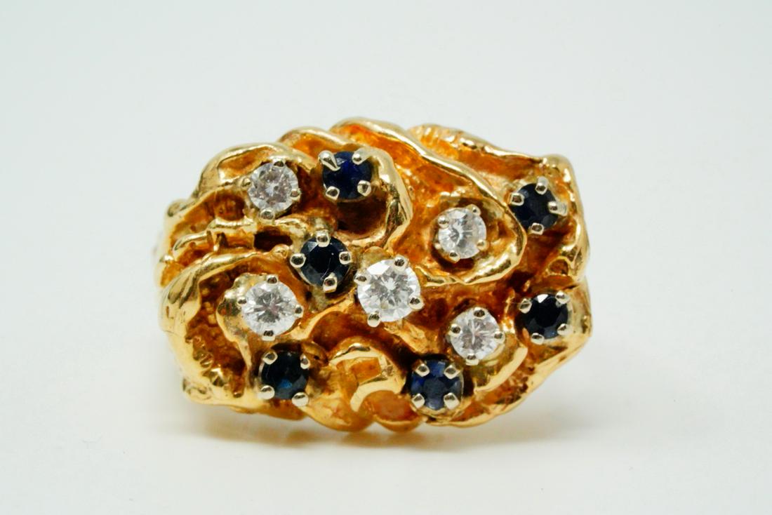 Elvis Presley's Diamond, Blue Sapphire & 14K Ring - Aug 08, 2020 | GWS ...