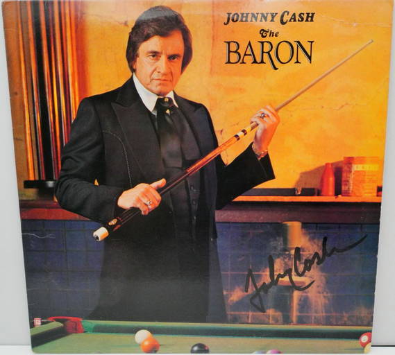 Johnny Cash Autographed "the Baron" Lp