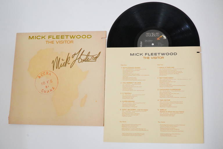 Mick Fleetwood Autographed "the Visitor" Album