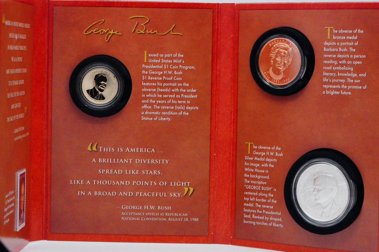 U.S. Mint George H.W. Bush Coin and Chronicles Set (#0160) on Feb 05 ...