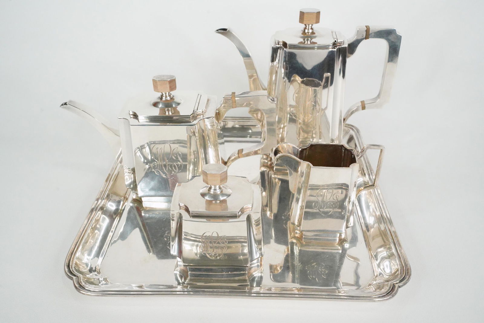 Schroth For Cartier Sterling Silver Coffee/tea Service