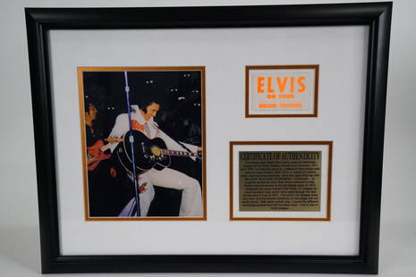 Elvis Presley "elvis On Tour" Show Member Backstage Pass