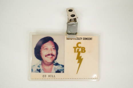 Elvis Presley Show Id Badge For Muhammad Ali