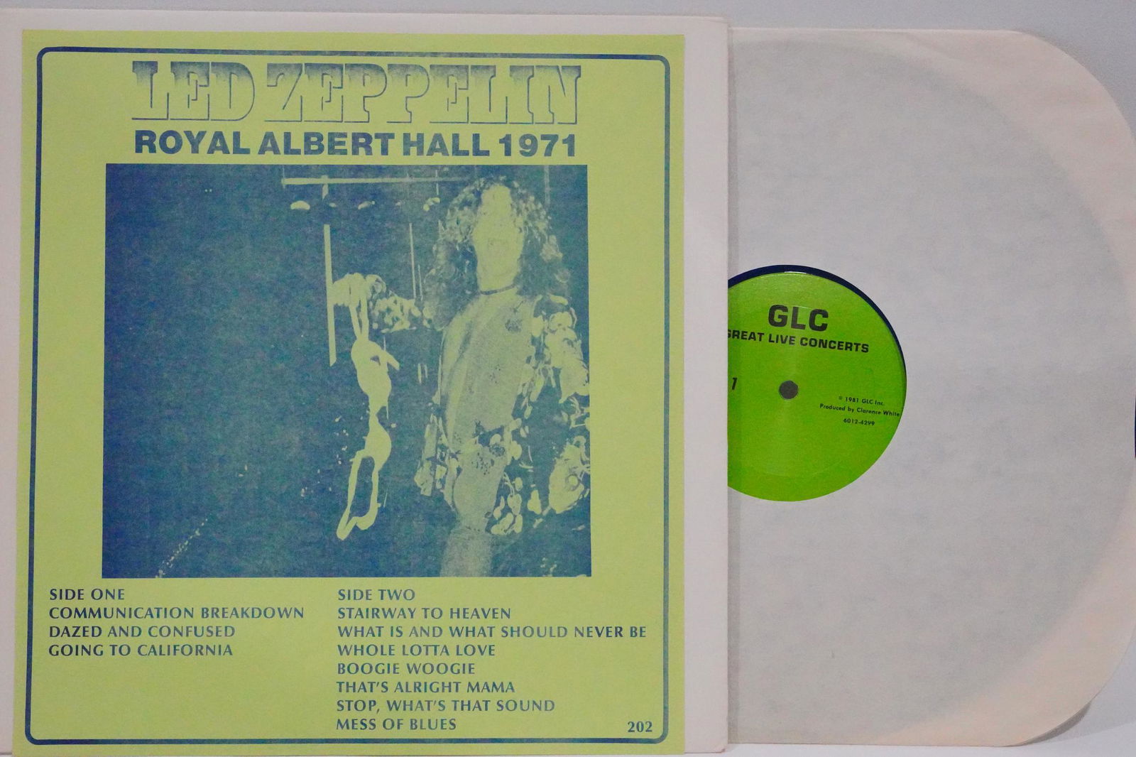 Led Zeppelin 11/100 Made Blue Vinyl Royal Albert Hall 1971 - Nov 05 ...