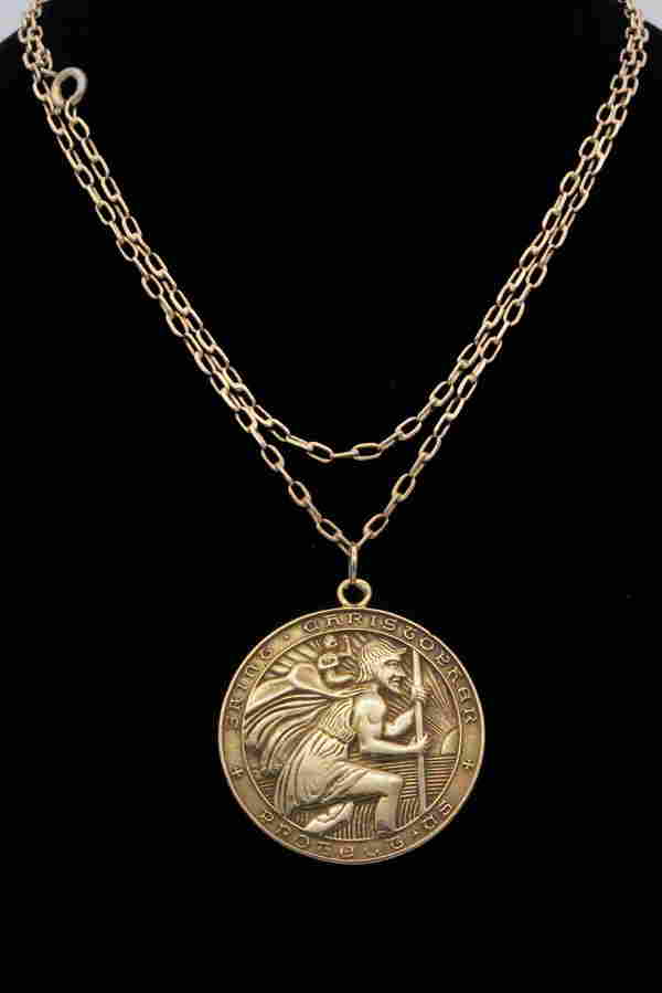 Elvis Presley's "Jailhouse Rock" 14K St. Christopher Medal (#0001A) on ...