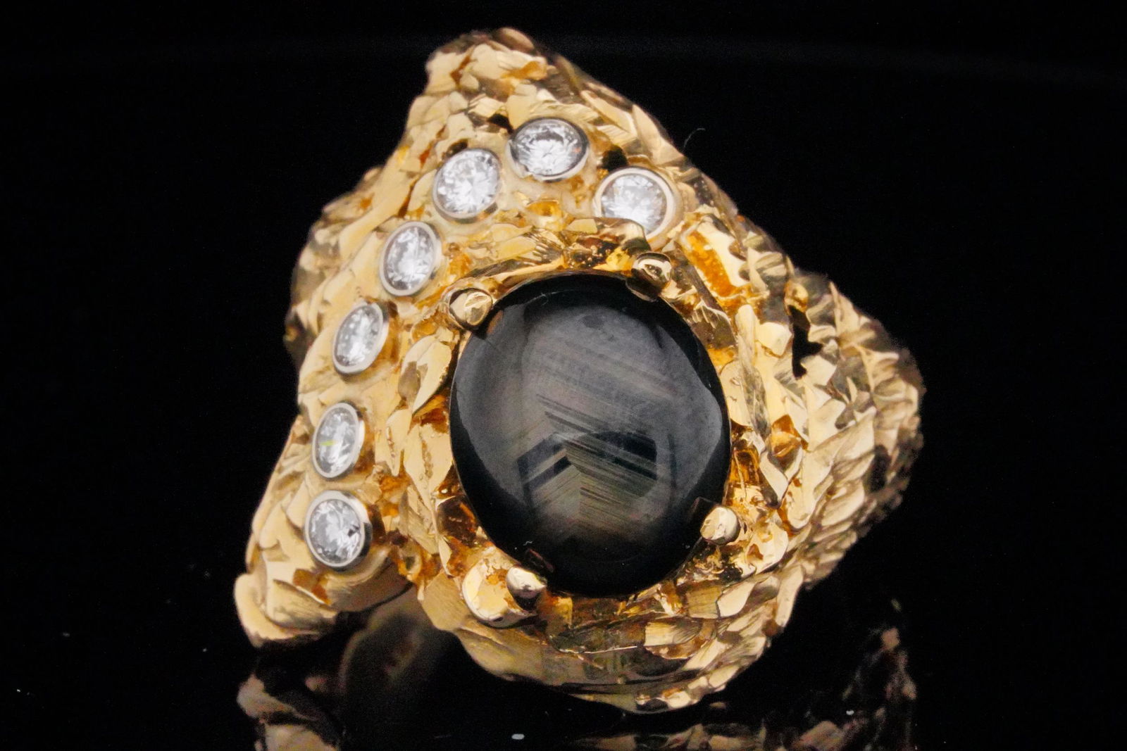 1970s Elvis Presley’s 14k Large Diamond Stage Ring