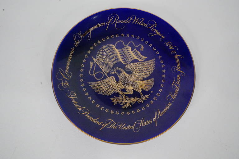 Limited Edition Ronald Reagan Inauguration Plate