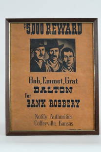 Dalton Gang Wanted Poster Replica
