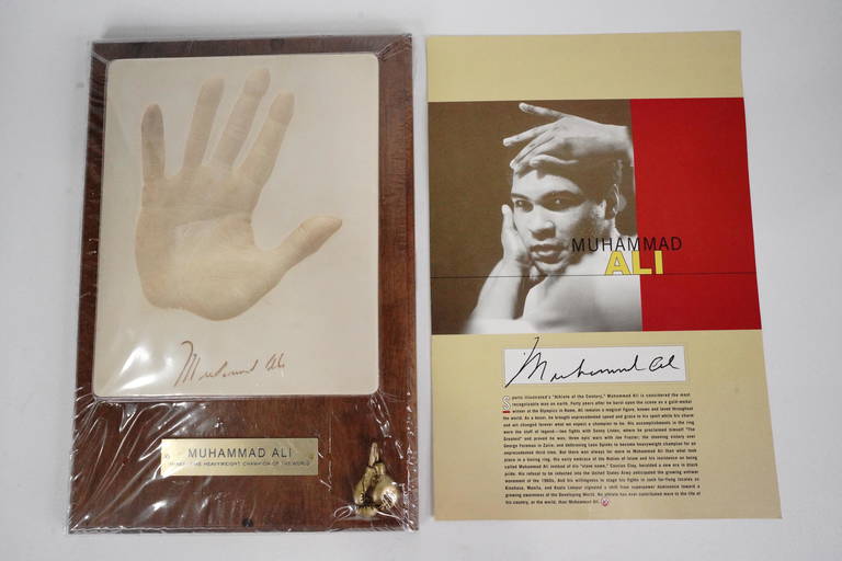 Muhammad Ali Plaque and Handprint (#0150) on Mar 11, 2023 | GWS ...