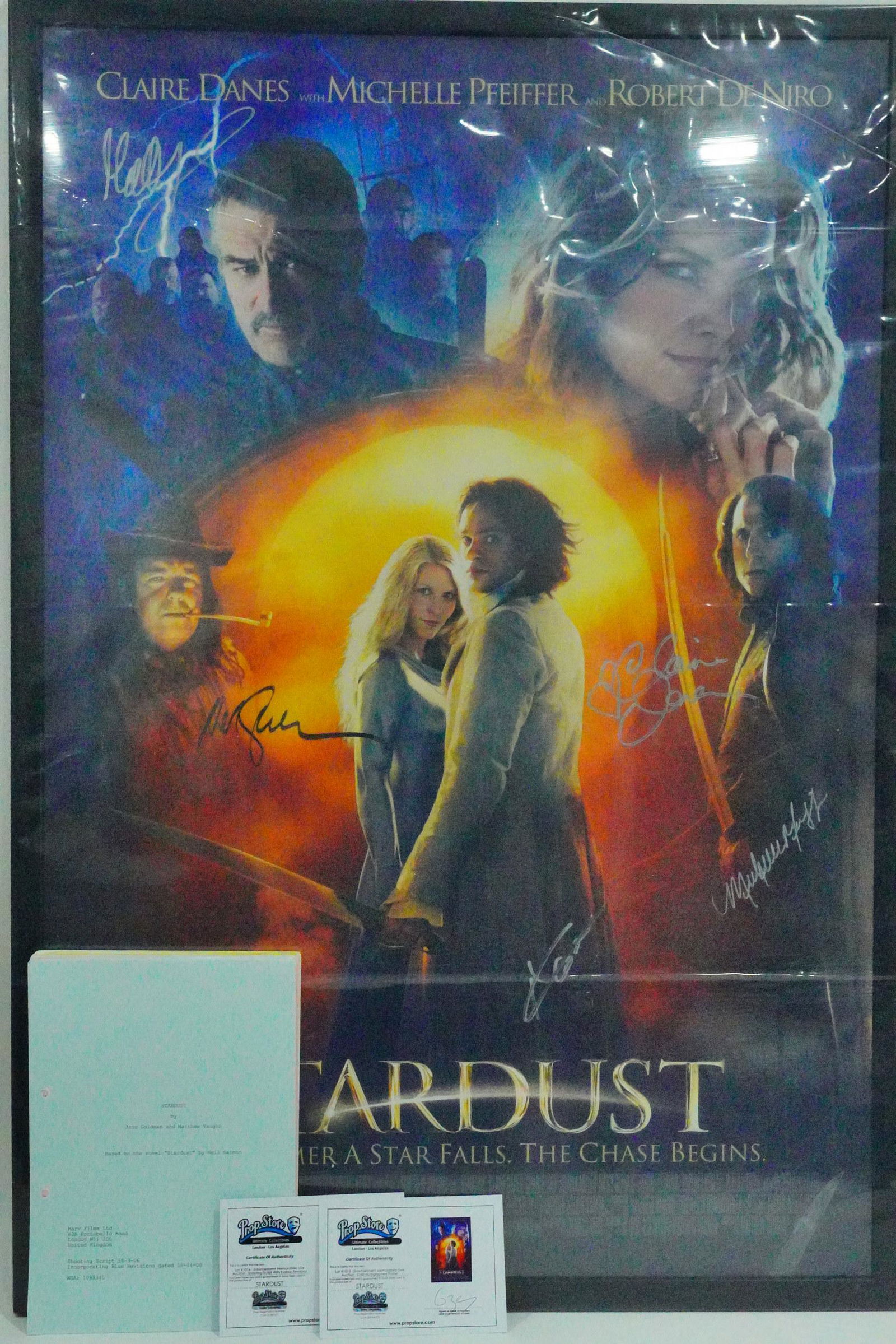 Stardust (2007) Working Script And Cast Signed Poster