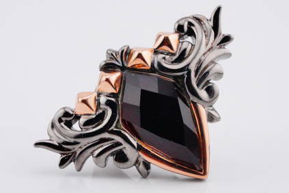 Elise Adoree Designer Sterling Silver Quartz Ring