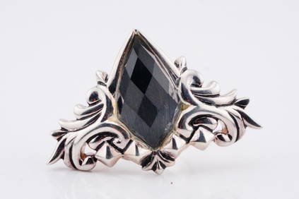 Elise Adoree Designer Sterling Silver Quartz Ring