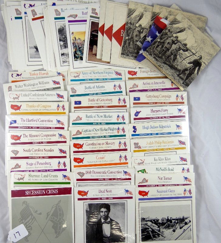 17: (2) Boxes of Civil War Cards Issued by Atlas Editio