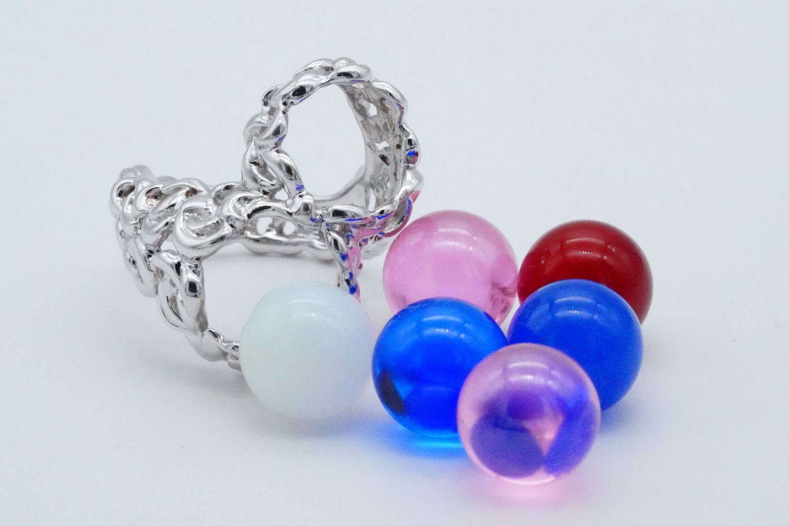 Gilbert Albert (6) Interchangeable Gemstone & 18k Ring Auction