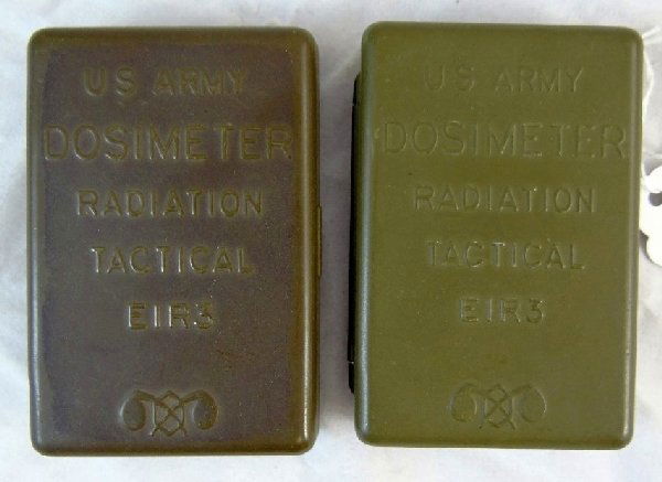 64: (2) U.S. Army Tactical Radiation Dosimeters