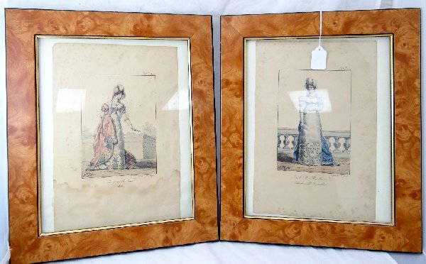 Lot Of (2) Antique Lithographs By Delpech