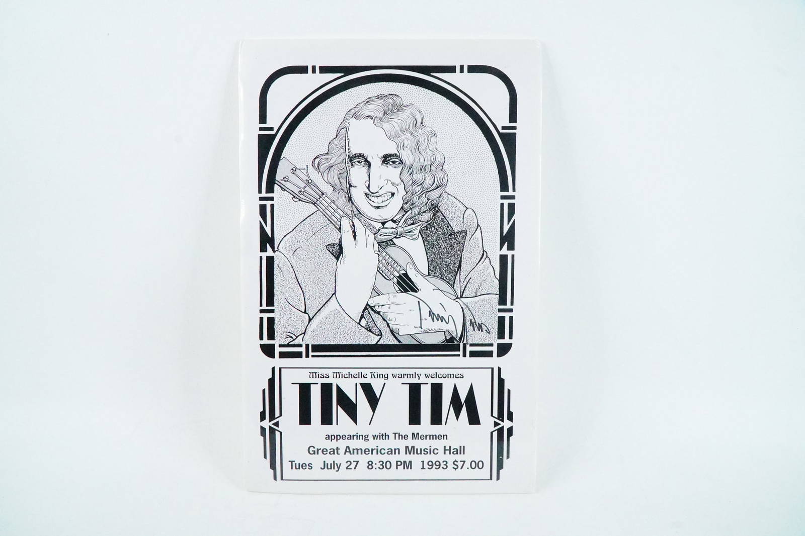 Buy Tiny Tim Signed 1993 Concert Poster | Gws Auctions Inc. In Ca