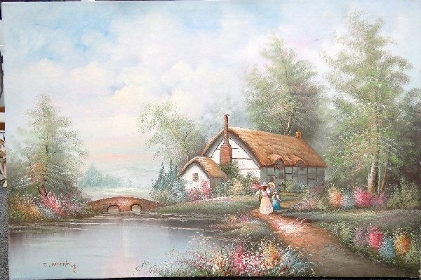 Original Oil Painting Signed "C. Manning"