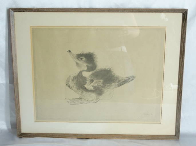 Morris Graves Lithograph Of Pencil Drawing