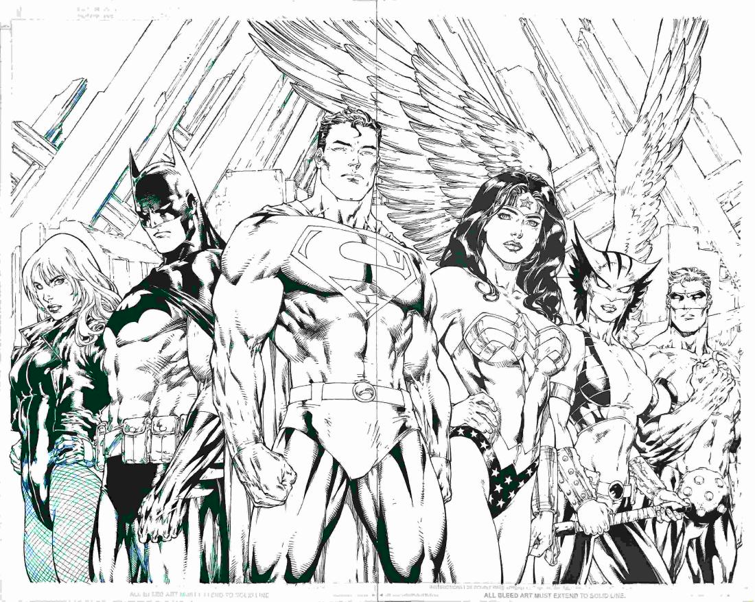 ED BENES - Justice League double splash