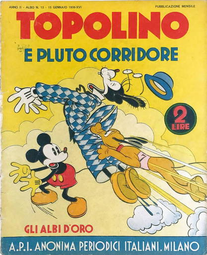 Topolino e Pluto Corridore (#0103) on Dec 17, 2022 | Little Nemo Auction House SRL in Piedmont