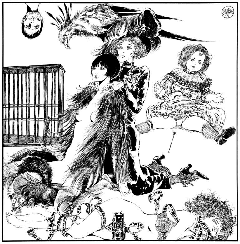 Guido Crepax Illustrazione Baba Yaga